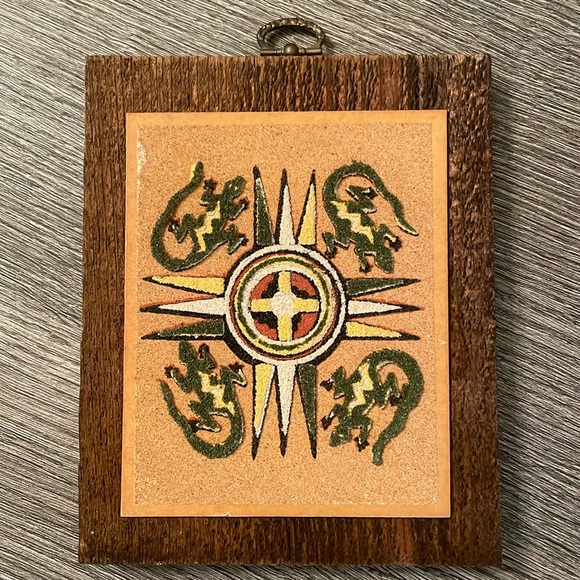 Wall Decor | Vintage Native American Sand Painting | Poshmark